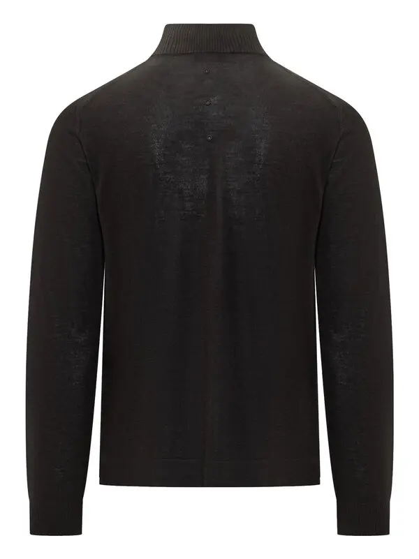 Premiata Elegant Knit Turtleneck Sweater - Black