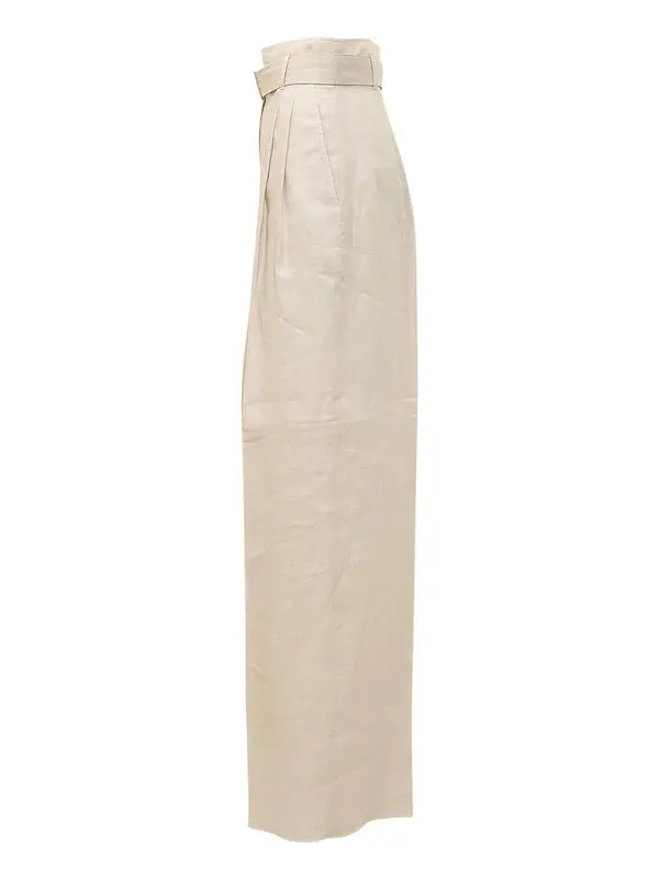Max Mara High-waisted Trousers With Belt - Corda