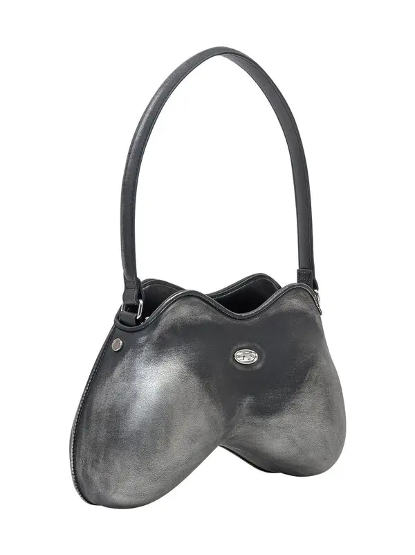 DIESEL® Metallic Double-d Shoulder Bag - Nero