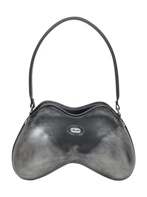 DIESEL® Metallic Double-d Shoulder Bag - Nero