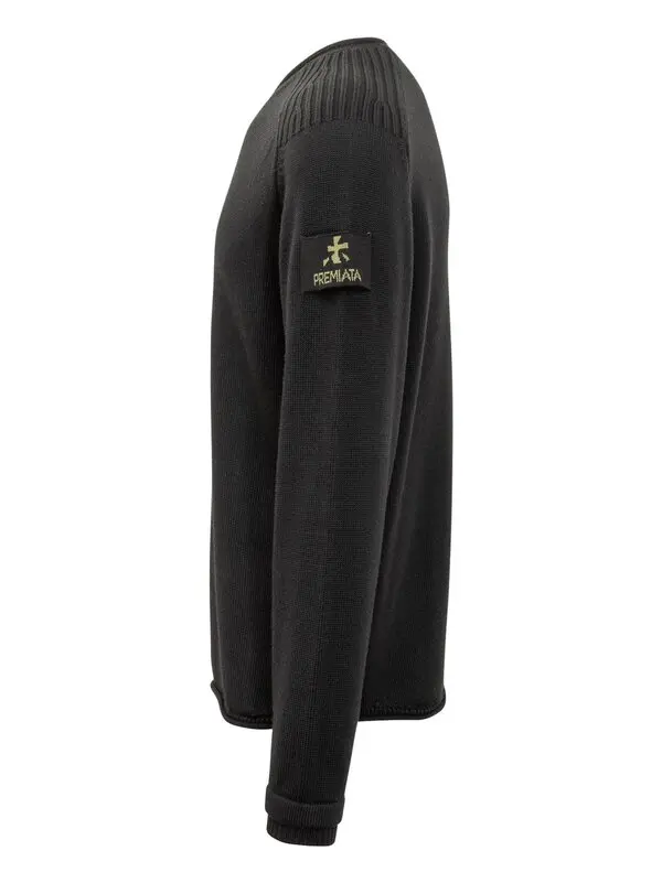 Premiata Mini Logo Detail Pullover - Black