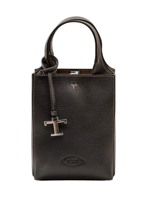 TOD`S Tod's Leather Shopping Bag Handbag - Nero