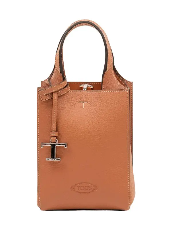 TOD'S Leather Shopping Bag - Cuoio