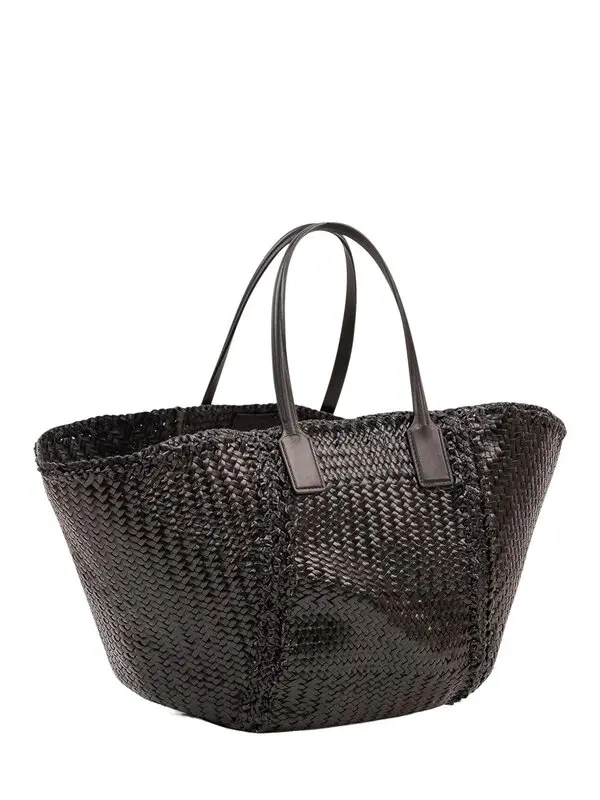 Dragon Diffusion Woven Handbag Mini Teresa - Black