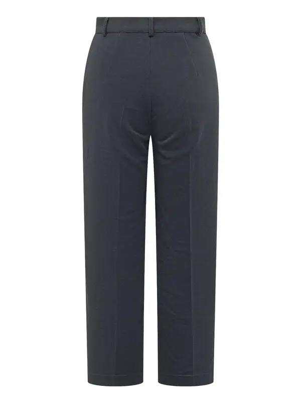 Max Mara High-waist Straight-leg Trousers - Blu