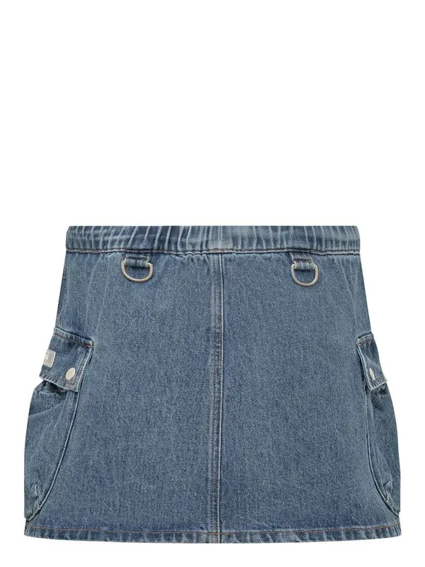 Coperni Mini Cargo Skirt - Washed Blue