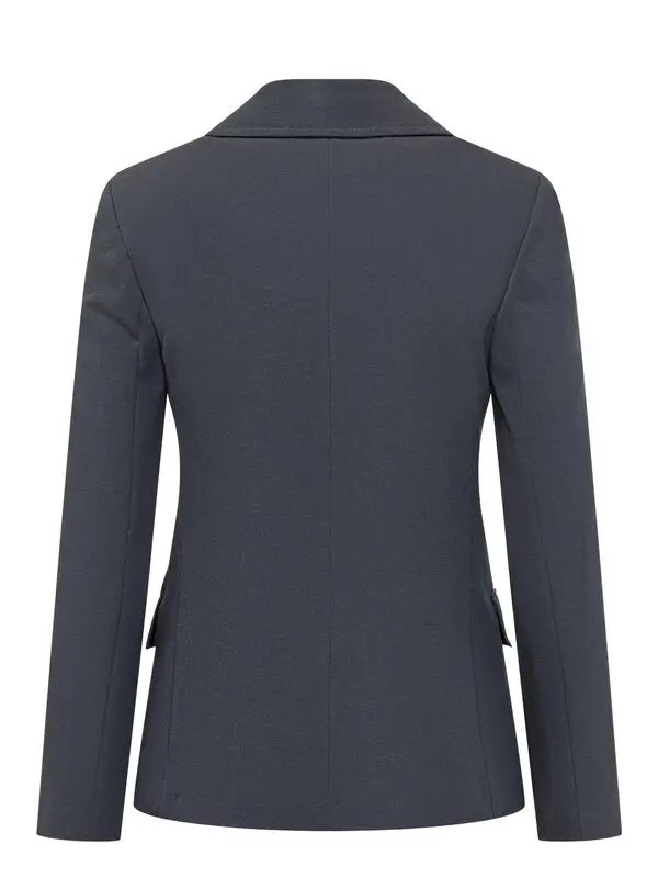 Max Mara Sartorial Knit Blazer Jacket - Blu