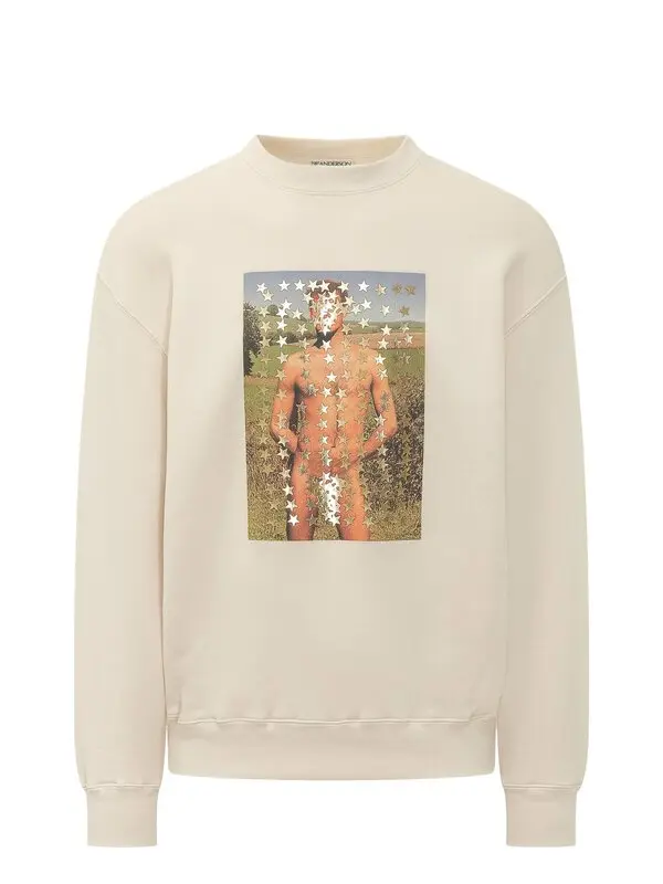 JW Anderson J. W. Anderson Star Sweatshirt - Ecru