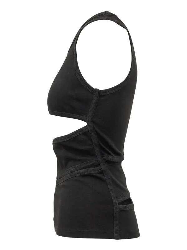 Coperni Spiral Cut Out Top - Black