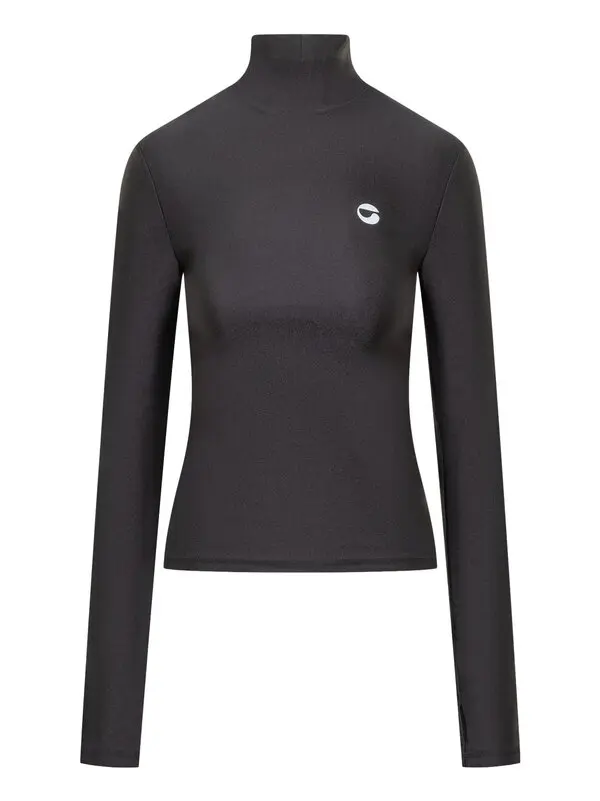 Coperni Stylish Knitwear Mini Turtleneck - Black