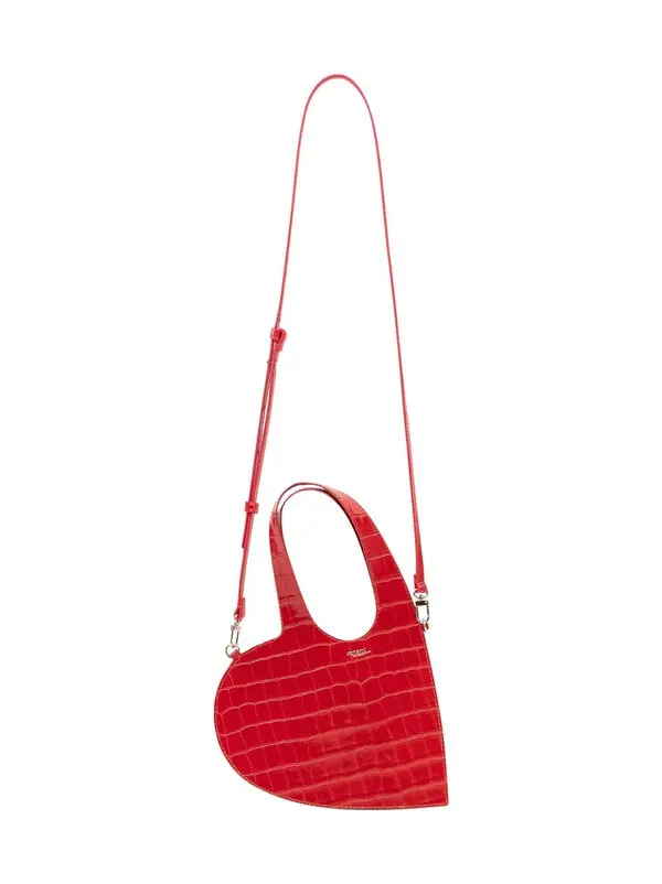 Coperni Mini Tote Handbag With Shoulder Strap - Red
