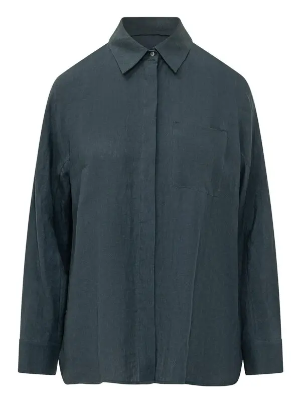 MAX MARA`S Max Mara Casual Wide Sleeve Blouse - Classic Dark