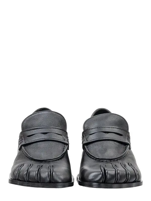 Coperni Elevated Leather Moccasins - Black