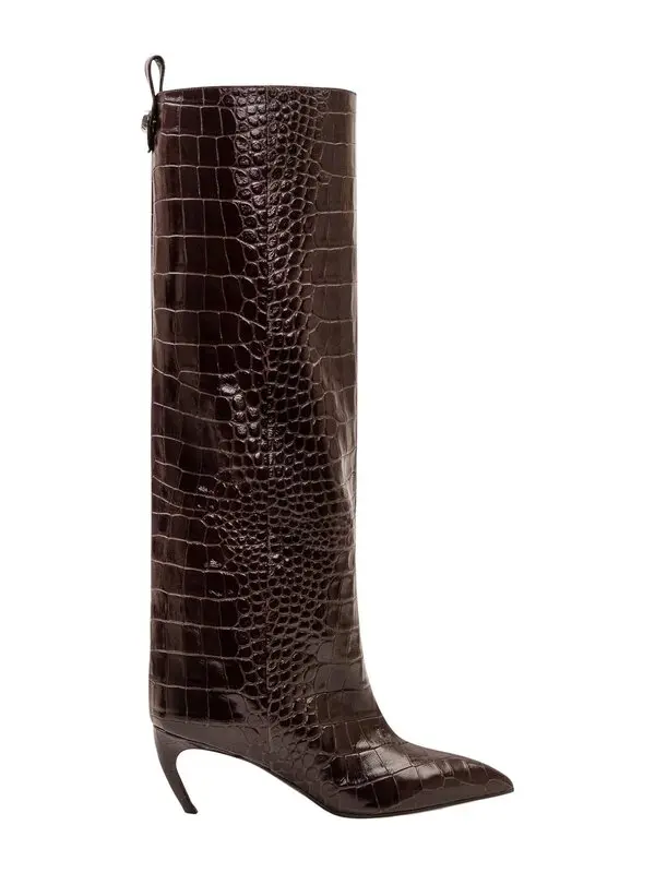 Attico Stiletto Boot - Dark Brown