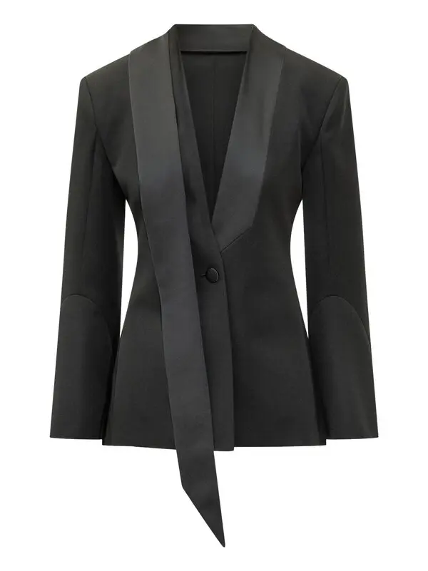 Attico Mini Tailored Blazer - Black