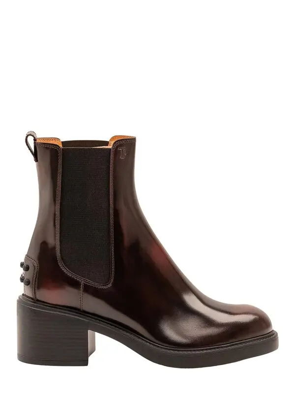 TOD'S T60 Rubber Tread Ankle Boot - Mosto
