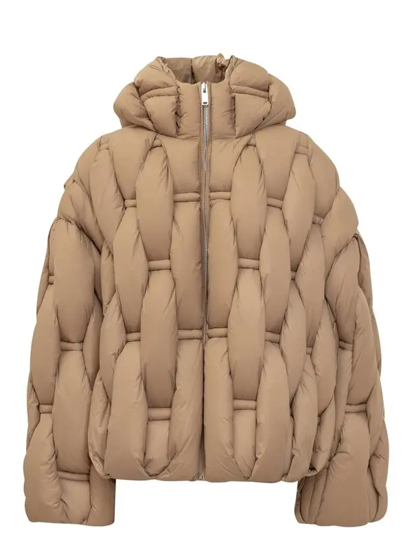 RAXXY Hooded Puffer Jacket - Caramel