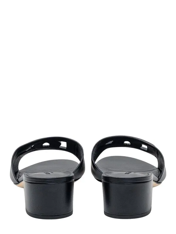 Dolce & Gabbana Leather Sandals - Nero
