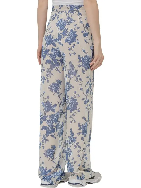 SEMICOUTURE Chic Trousers For Effortless Style - Blu