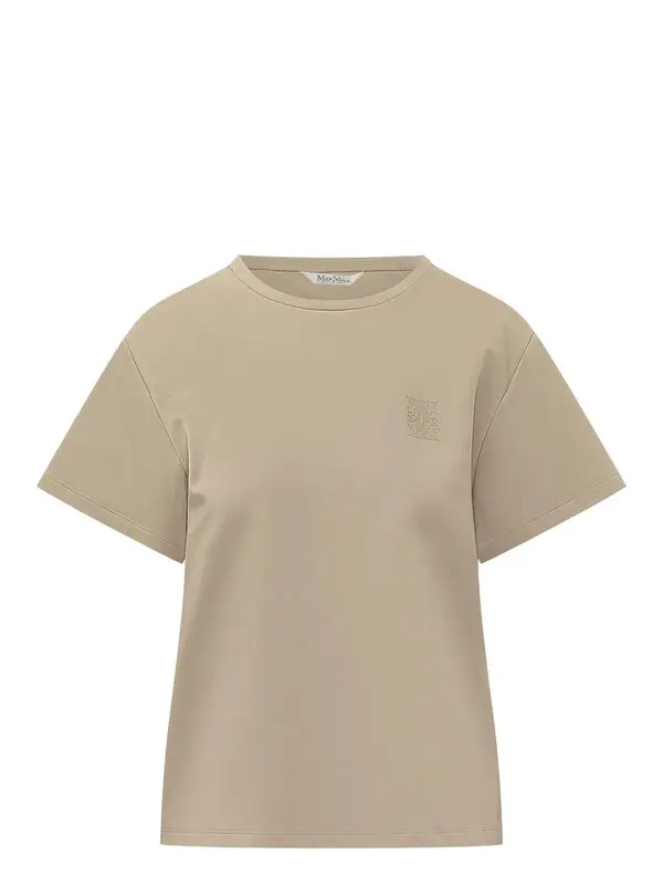 Max Mara Logo T-shirt - Roccia