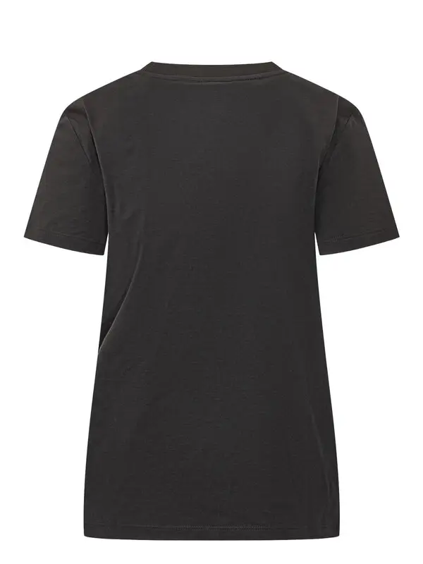Max Mara Papaia T-shirt With Pocket Detail - Nero