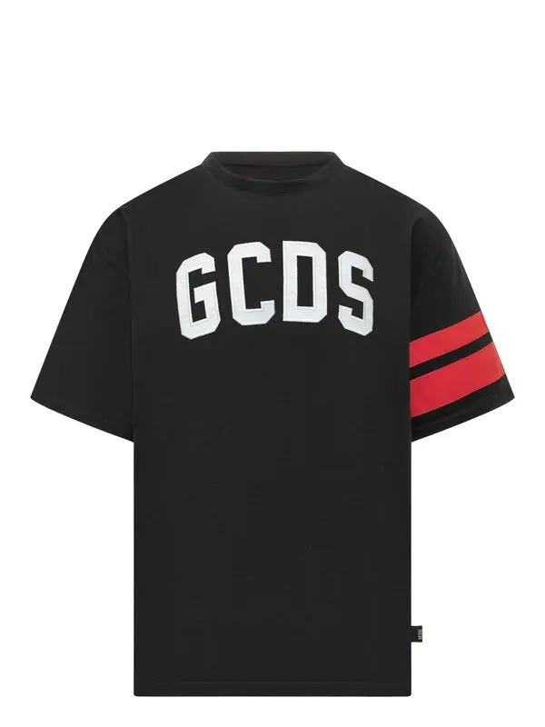 Gcds Artistic Logo T-shirt - Black/red