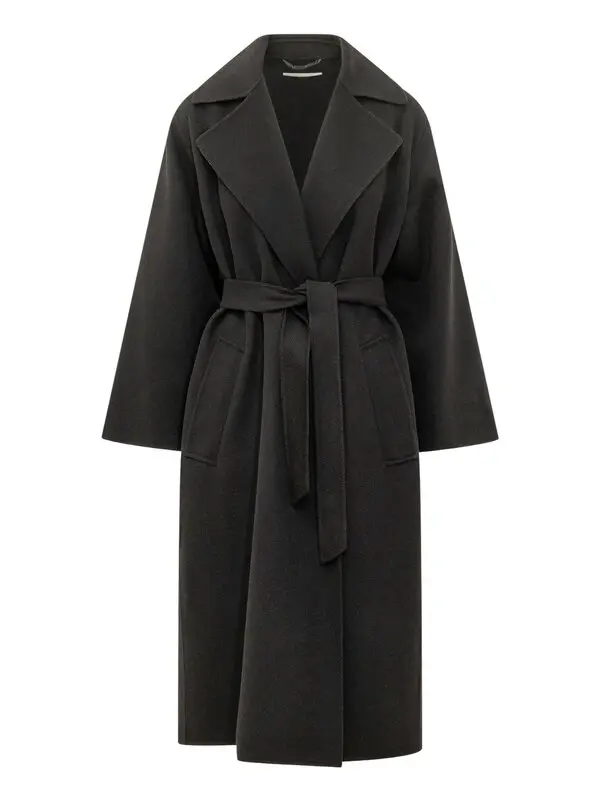 Max Mara Weekend-ready Wool Overcoat - Nero