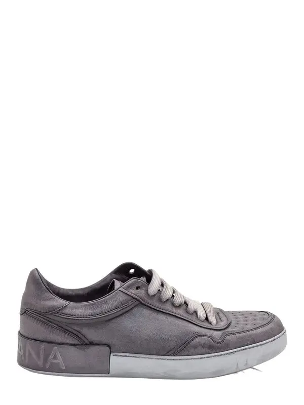 Dolce & Gabbana Leather Sneakers - Ferro