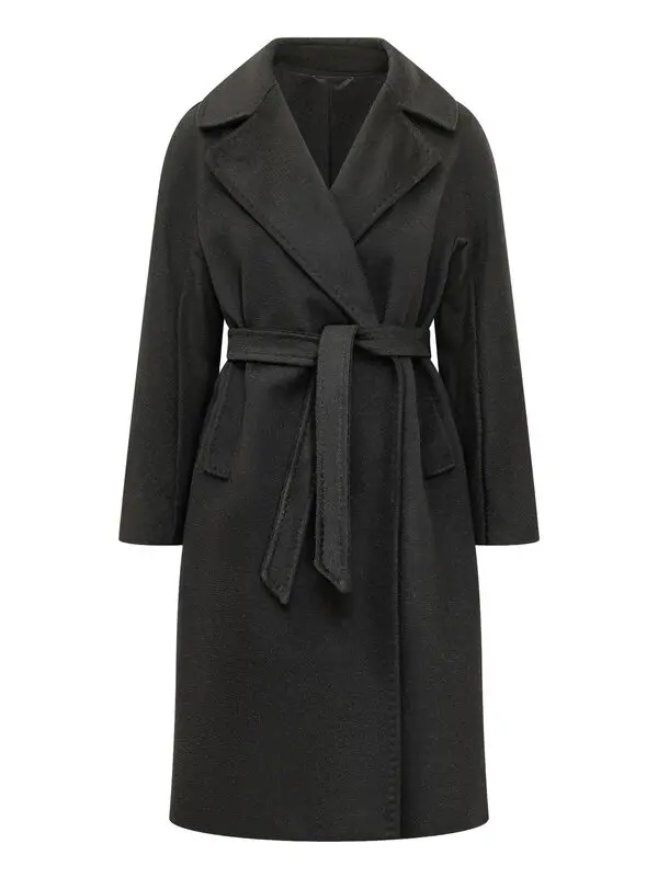 Max Mara Pure Virgin Wool Overcoat - Nero