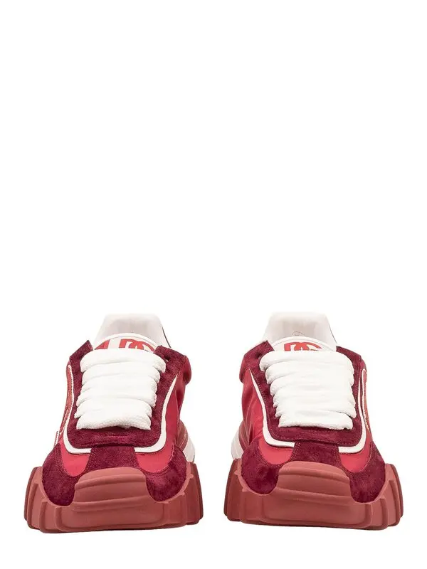 Dolce & Gabbana Veal Leather Low-top Sneakers - Vino/bianco