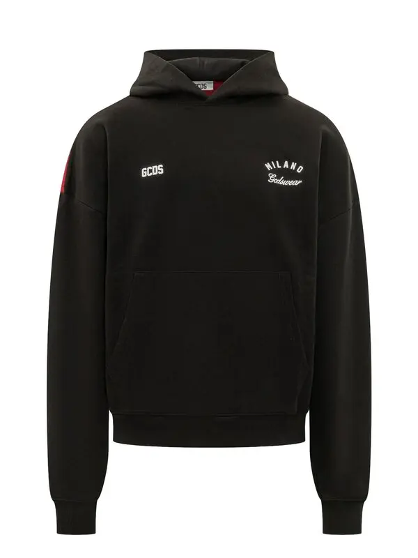 Gcds Band Logo Back Hoodie - Black/red