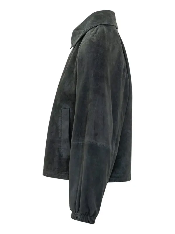 WEEKEND BY MAX MARA Zuppa Goat Leather Jacket - Blu