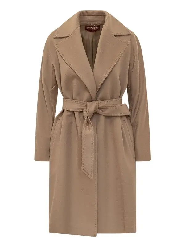 Max Mara Virgin Wool Overcoat - Cammello
