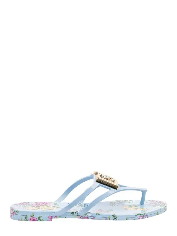Dolce & Gabbana T-strap Sandals - Fiorellini F.celeste