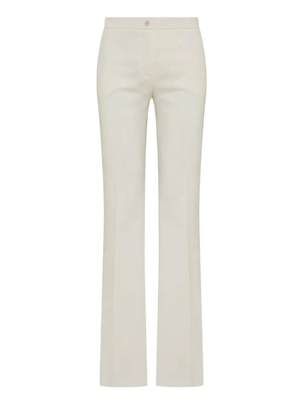 Etro Refined Wool Blend Trousers - Bianco