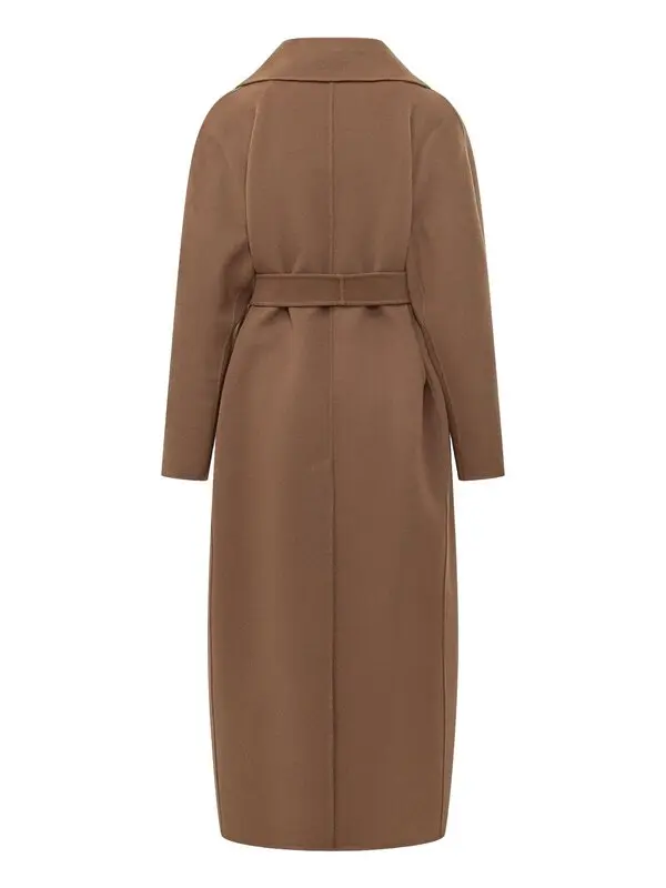 MAX MARA`S Max Mara's Penelope Wool Overcoat - Dark Camel