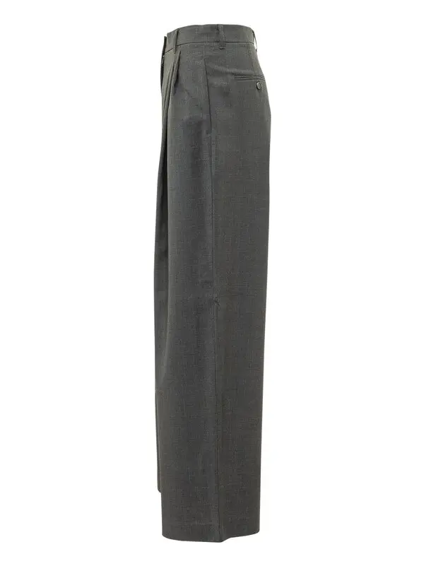 MAX MARA`S Max Mara's Smmtaro Wool Trousers - Carbone