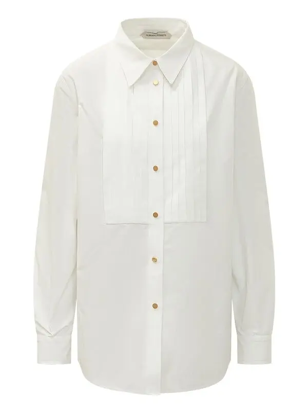 Alberta Ferretti Cotton Button-front Blouse - White