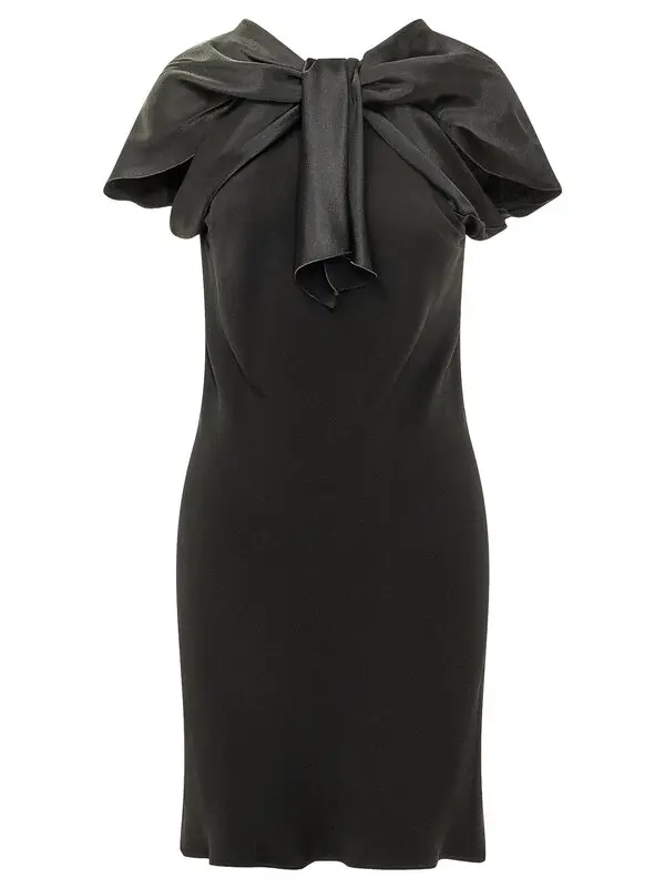 Alberta Ferretti Abstract Print Sheath Dress - Multi Black