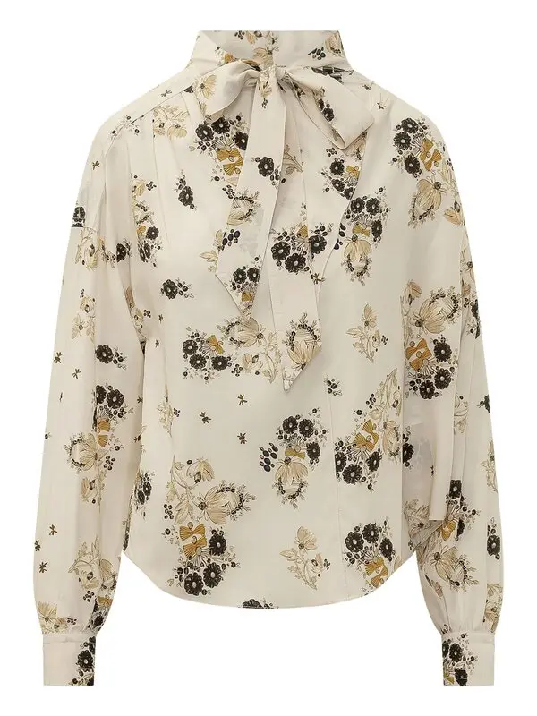 Isabel Marant Étoile Embroidered Cotton Shirt - Ecru