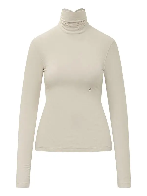 Alberta Ferretti Turtleneck Knit Sweater - Ivory