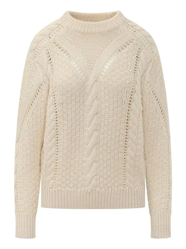 MARANT ETOILE Karol Knit Pullover Sweater - Ecru