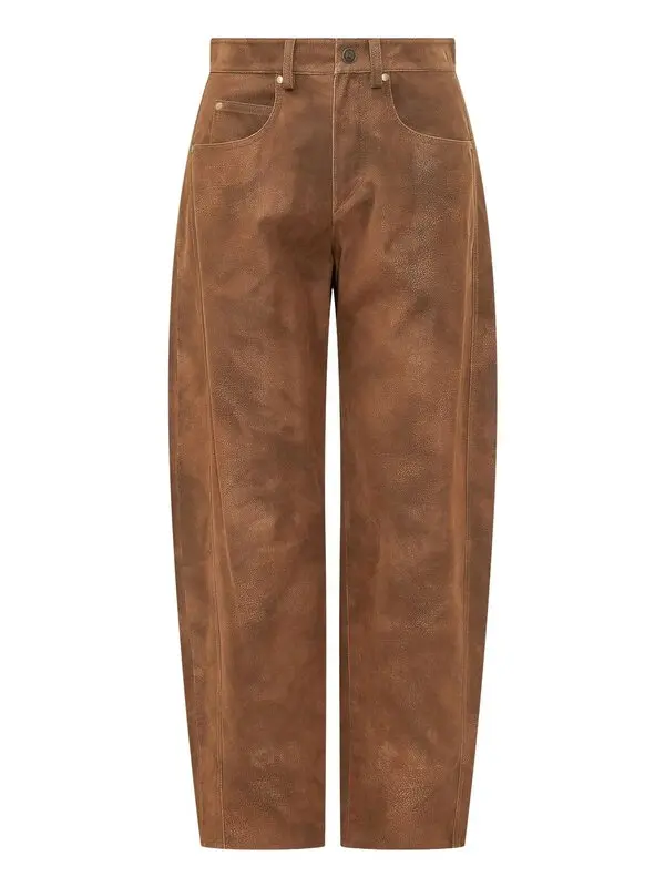 MARANT ETOILE Belky-gc Tailored Trousers - Brown