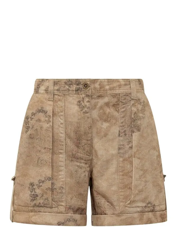 Isabel Marant Étoile Cuffed Mini Shorts - Desert