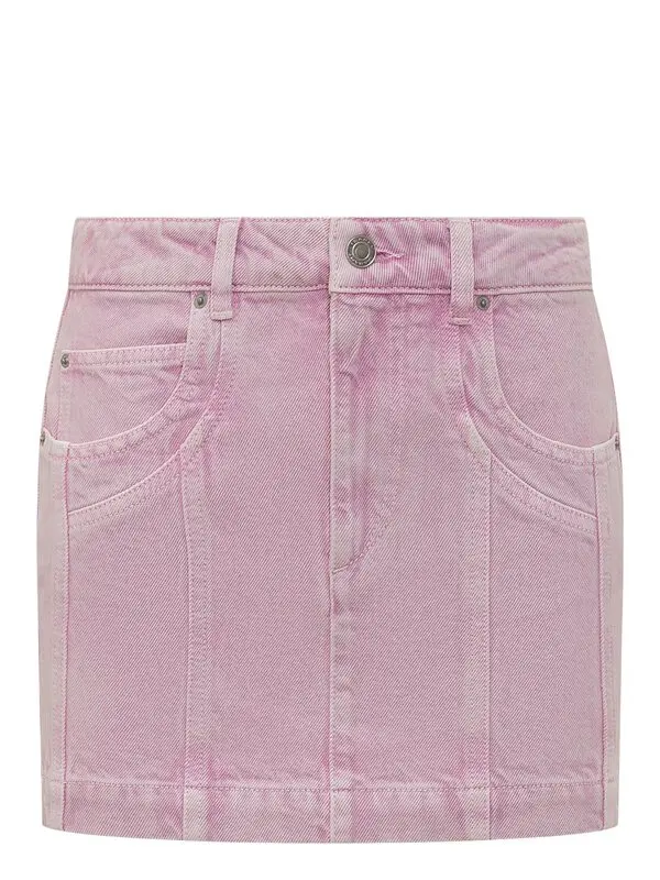 MARANT ETOILE Cotton Mini Skirt - Pink