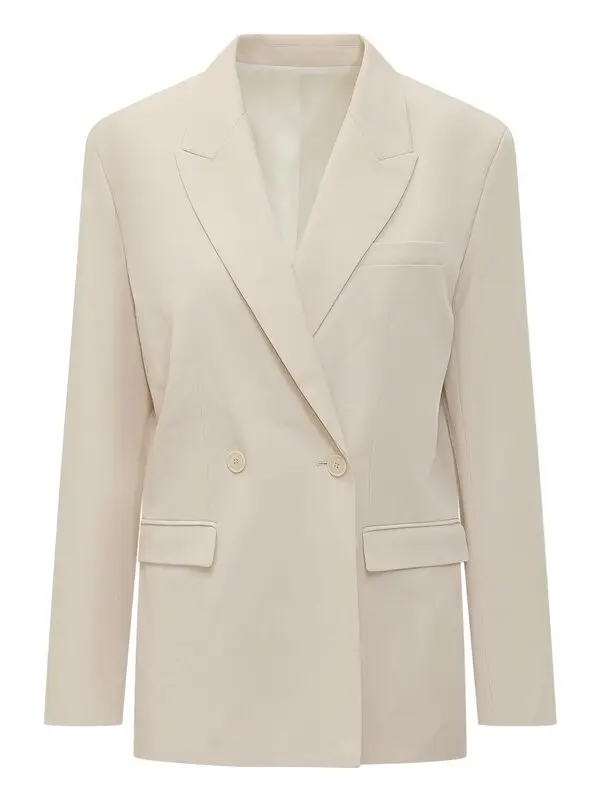 Isabel Marant Étoile Double-layered Silk-blend Blazer - Ecru