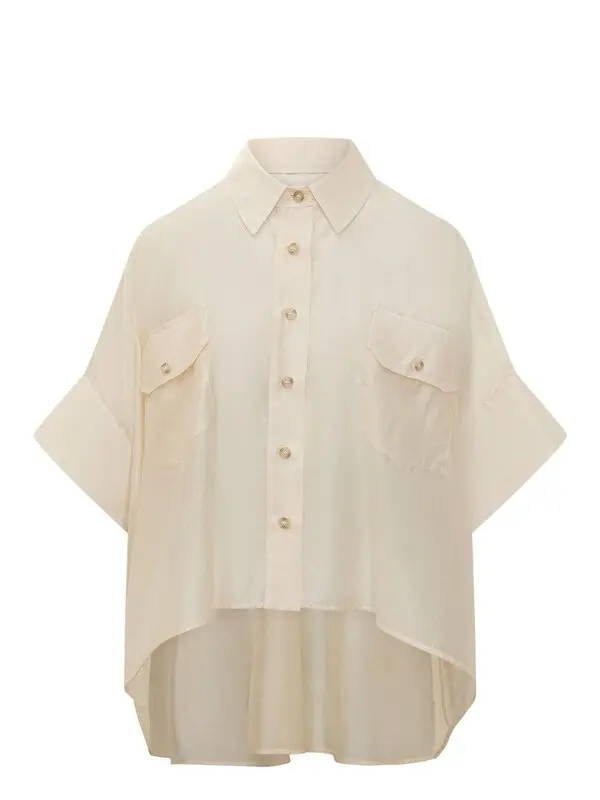 LE SULLY STUDIO Mini Over Shirt - Panna