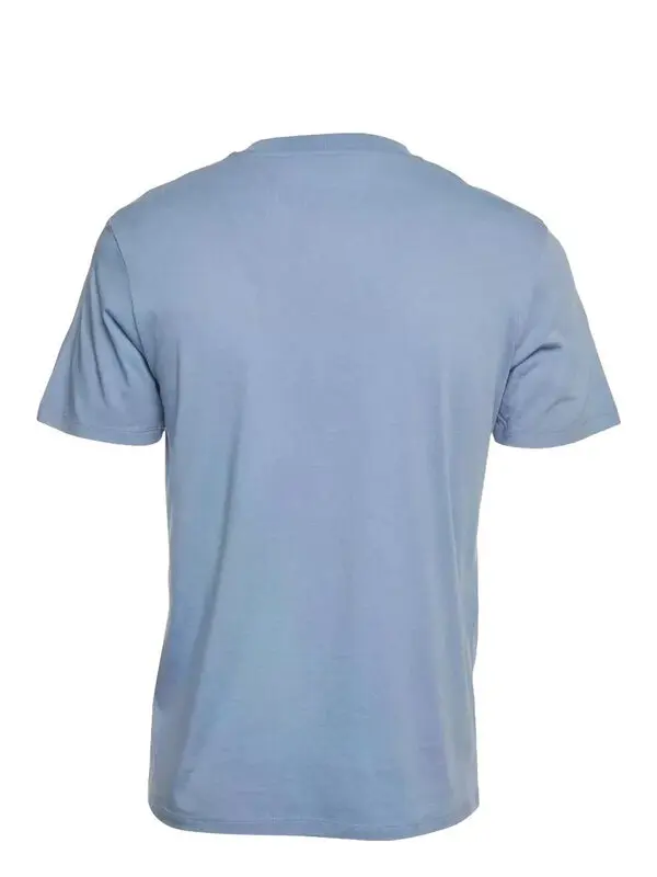 Sandro Horse-embroidered Pocket T-shirt - Blue