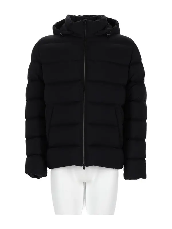 Herno Hooded Quilted Puffer Jacket - Black