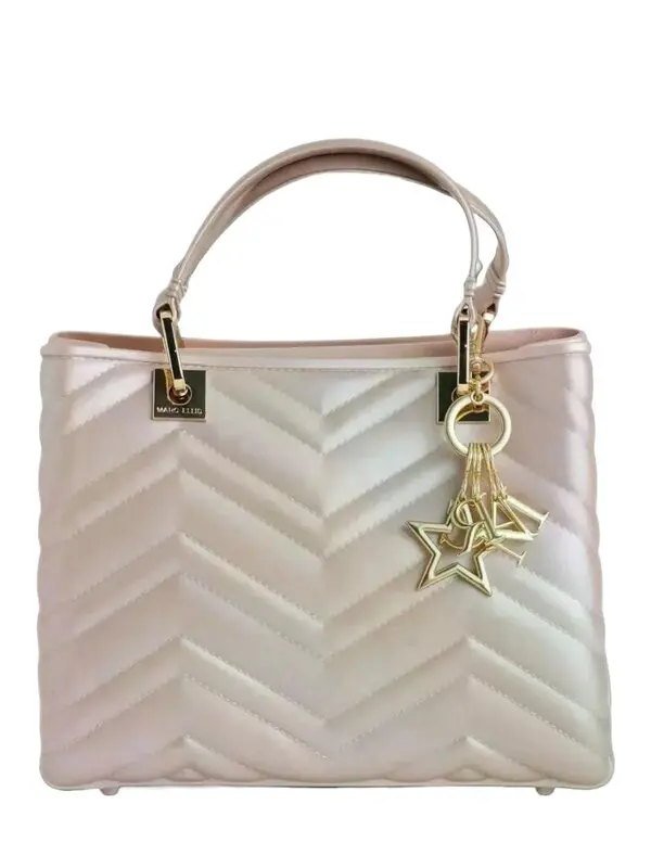MARC ELLIS Mini Flat Krissy Wave Tote Bag - Neutrals